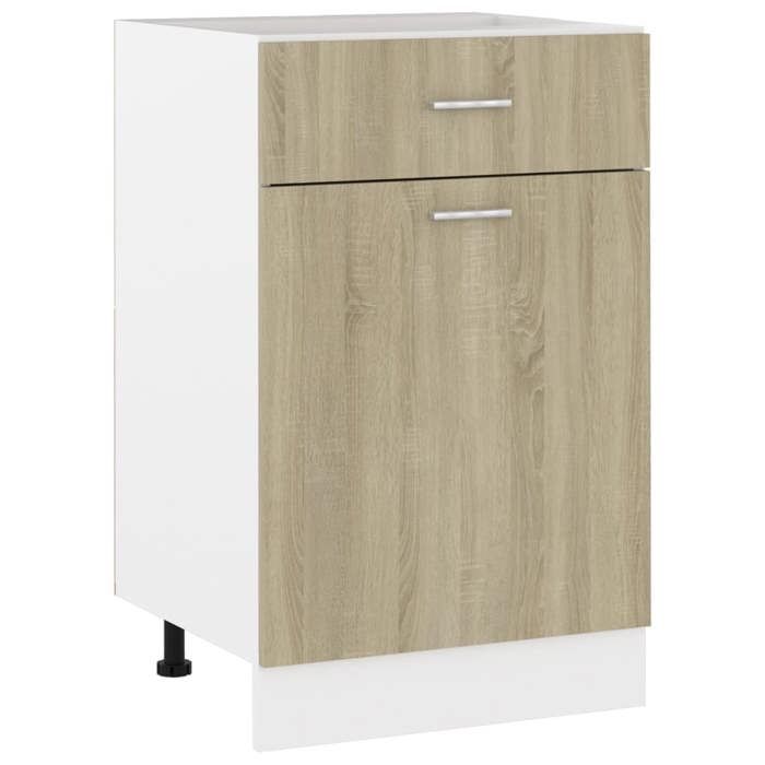 Meuble cuisine,charge 65 kg,Design Moderne,Armoire de plancher à tiroir ...