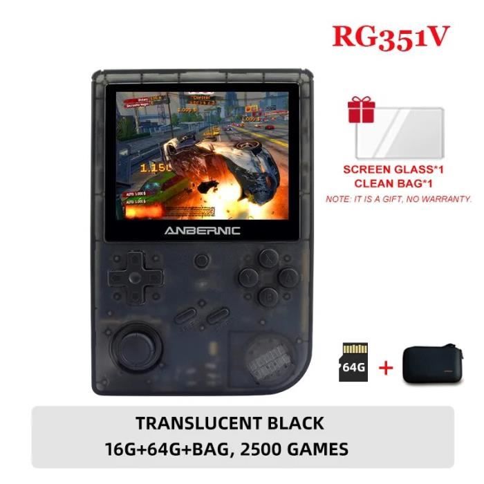 Sac RG351V TB 80G - Console de jeu Portable RG351V, 2500 jeux ...