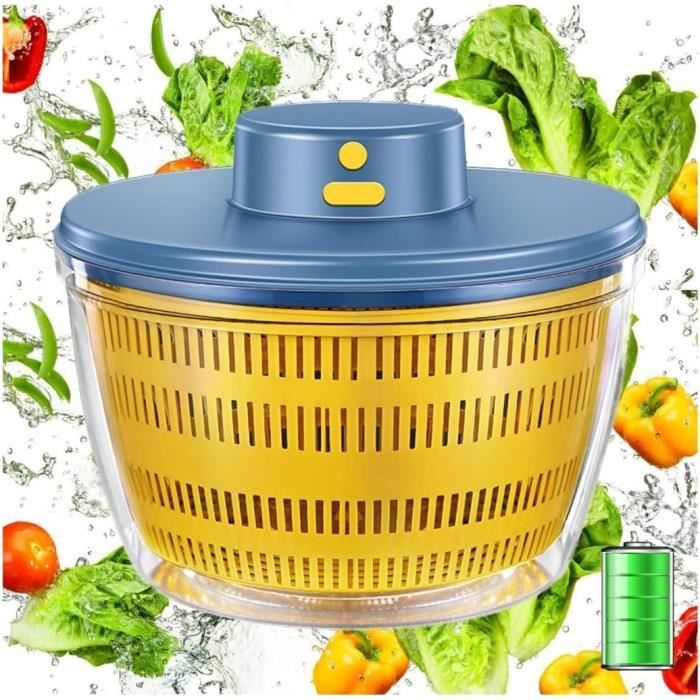 Essoreuse à Salade électrique - 4L - Séchoir à Laitue Rechargeable USB ...