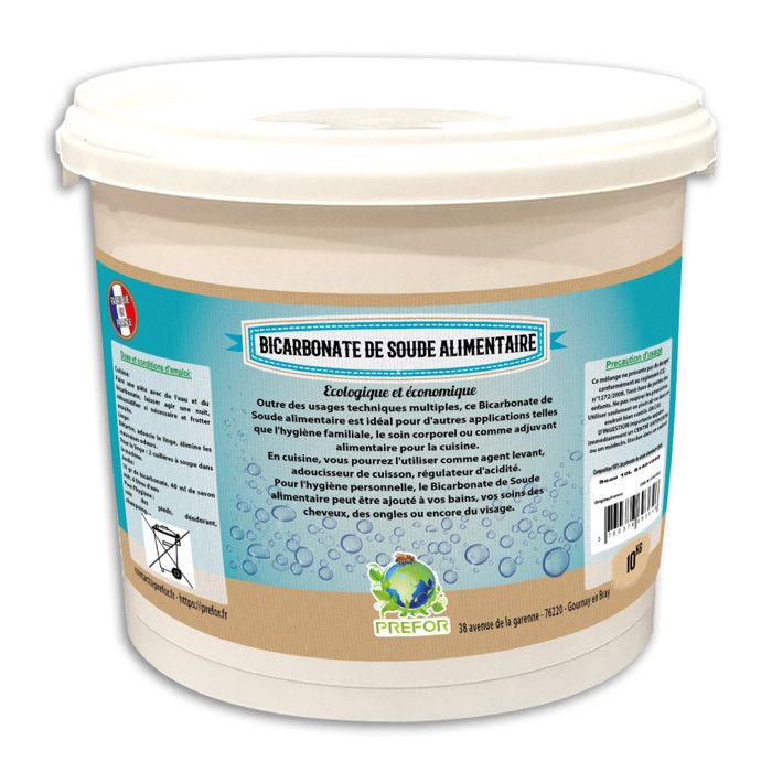 Bicarbonate de soude alimentaire seau 10L 10kg - Cdiscount Au quotidien