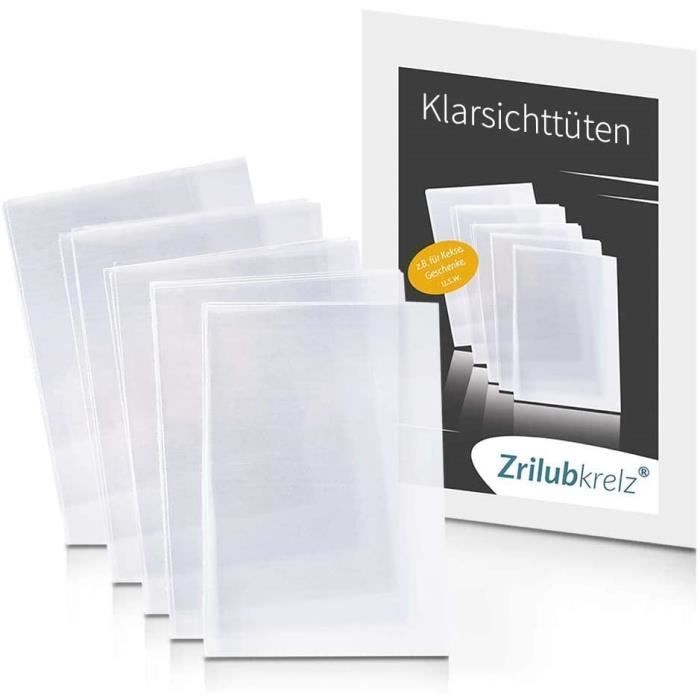 ® Lot de 100 sachets Transparents - 10 x 15 cm - sachet biscuit ...