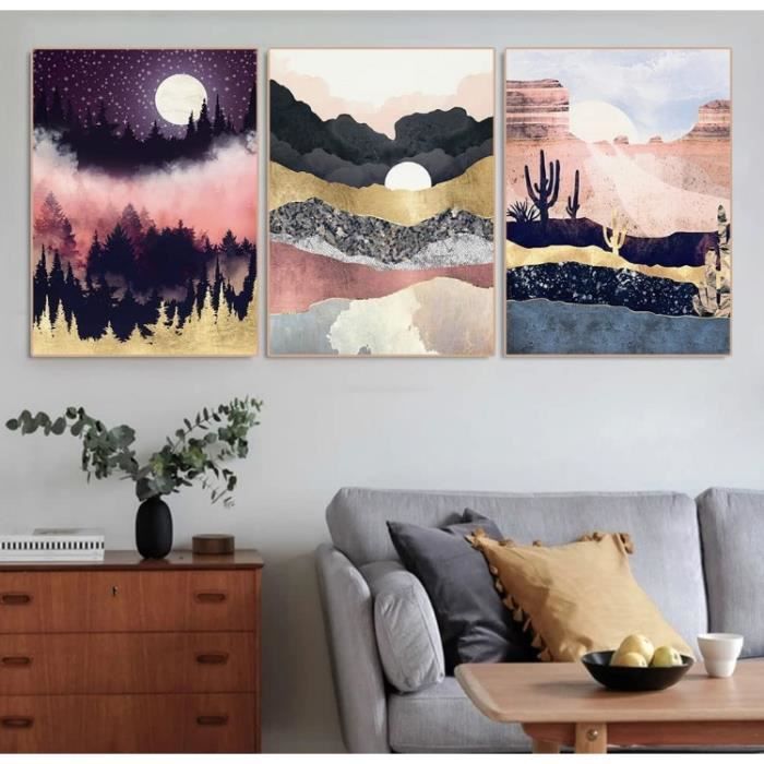 Set de 3 Affiches Tableaux Deco Poster Decor Impression sur Toile Motif ...