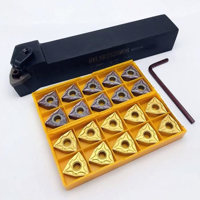 Outil De Tournage Externe 10 Pièces Wnmg080408 Insert En Carbure Outil De Tournage Mwlnr Outi ...