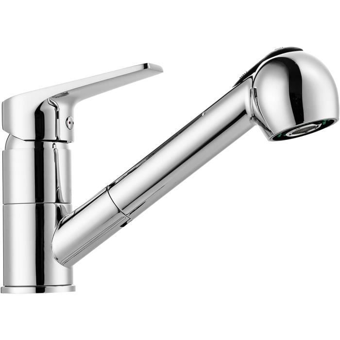 Robinet De Cuisine Extensible Avec Robinet D'Évier Rotatif À 360 ...