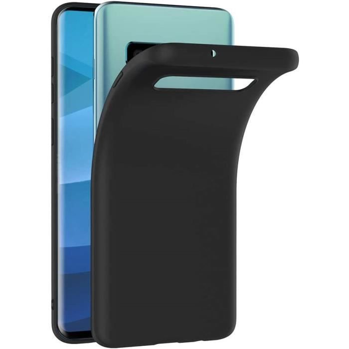 Coque Samsung Galaxy S10 PLUS noire. s en silicone noir Samsung Galaxy ...