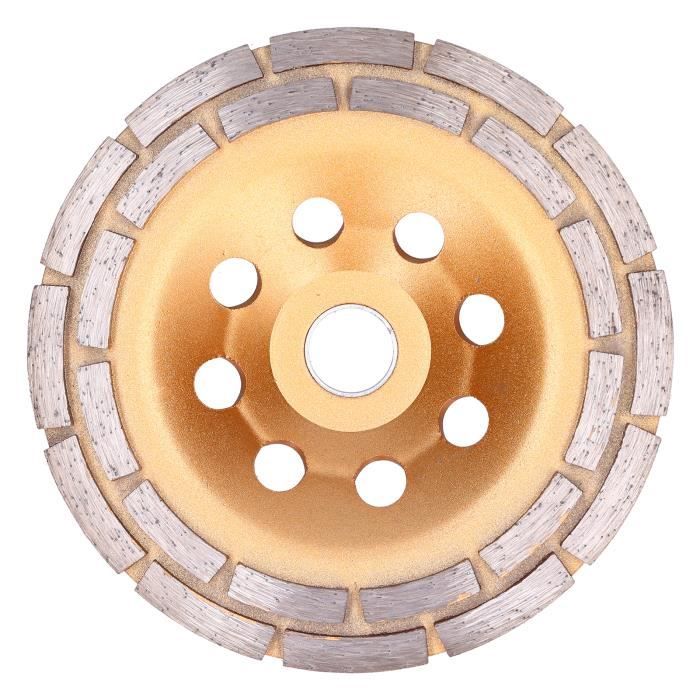 Dilwe meule à béton Disque de meulage à double rangée de disques en ...