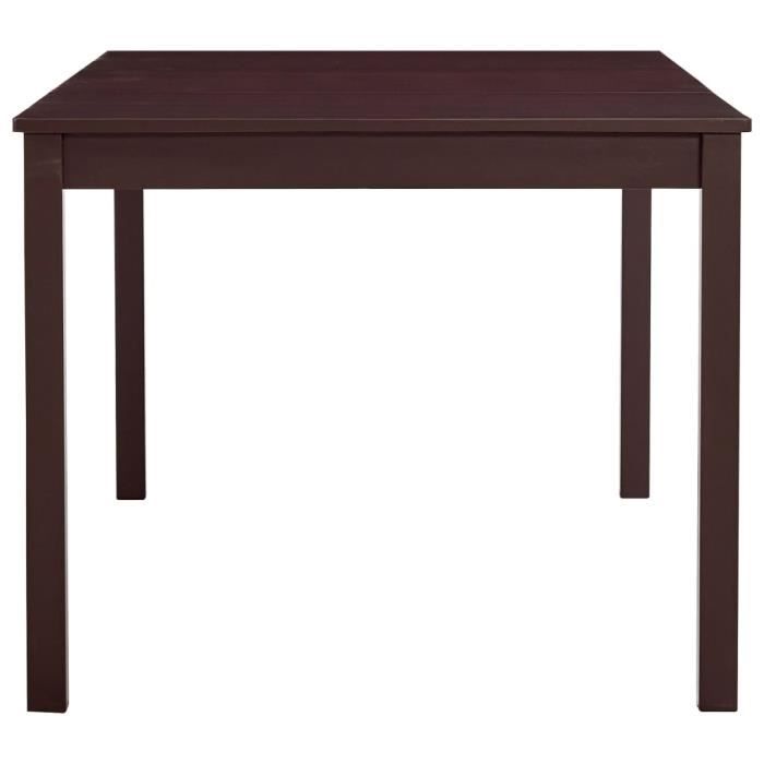 Table de salle à manger - DRFEIFY - Marron foncé - 180 x 90 x 73 cm ...