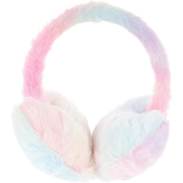 Femmes Hiver Cache-Oreilles Coeur Forme Cache-Oreilles Fausse Coloré ...