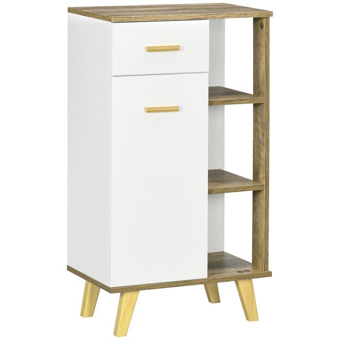 Meuble de rangement bas de sa 50x30x89cm Blanc - Cdiscount Maison