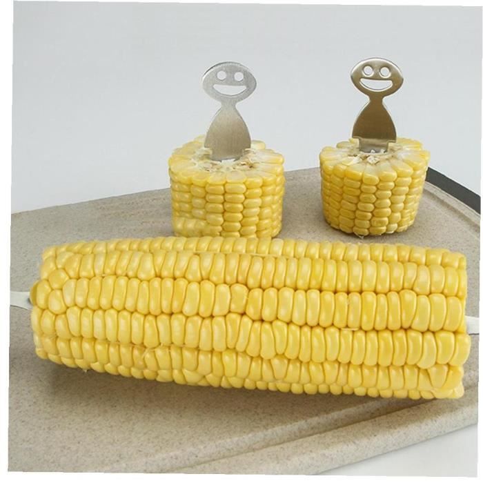 Fourches de maïs Porte-COB de maïs Ensemble En acier inoxydable ...