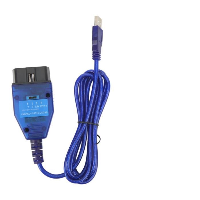 Qiilu Câble de diagnostic OBD2 I Test Cable Diagnostic Adapter 2 ...