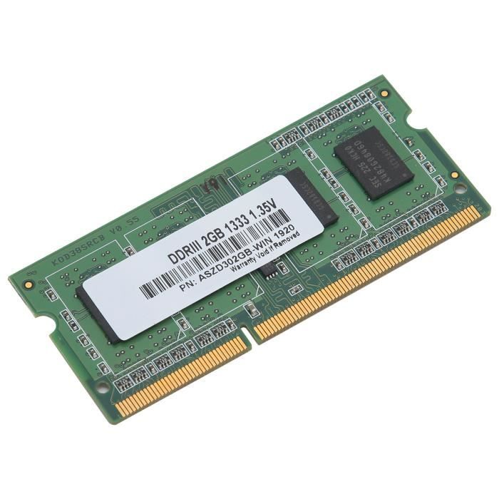 Qiilu Module RAM ASint RAM Mémoire d'Ordinateur Portable DDR3 1333MHZ ...