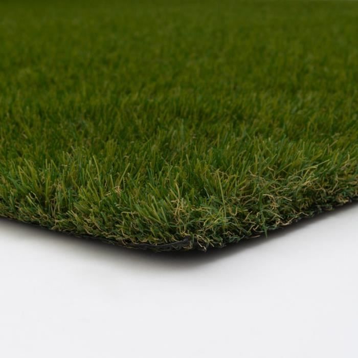 Tapis de gazon artificiel luxe - Buckingham - Vert - 200x400 cm - Cdiscount Jardin