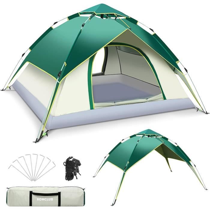 Tente de camping, tente pop-up pour 3 à 4 personnes, tente dôme étanche ...