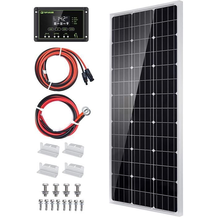 TP-solar 100W 12V Kit de panneau solaire monocristallin Off Grid System pour maisons RV Bateau ...