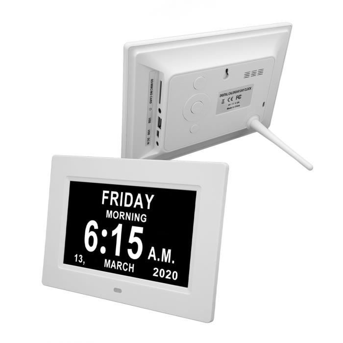 Horloge numérique Horloge Jour Calendrier, Résolution 800 X 480 12 24 ...