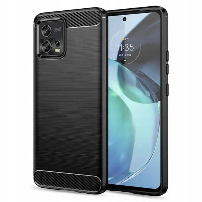 Coque Motorola Moto G72 - Etui Housse Protection Antichoc Carbone TPU ...