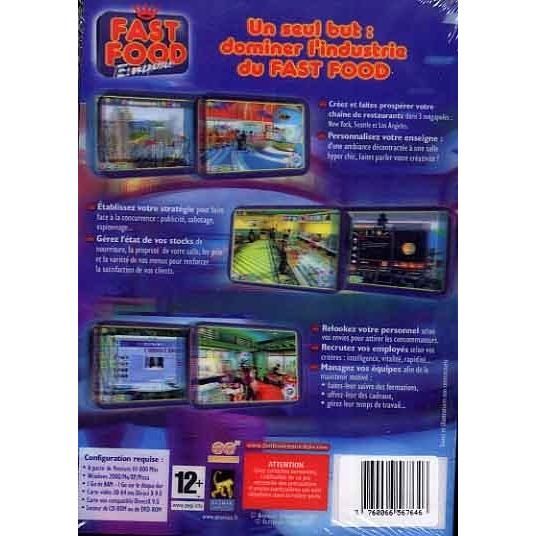 FAST FOOD EMPIRE / JEU PC CD ROM - Cdiscount Jeux vidéo