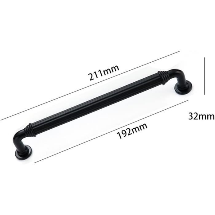 2 Pièces Poignée De Garde-Robe Alliage De Zinc Profilé D'Aluminium ...