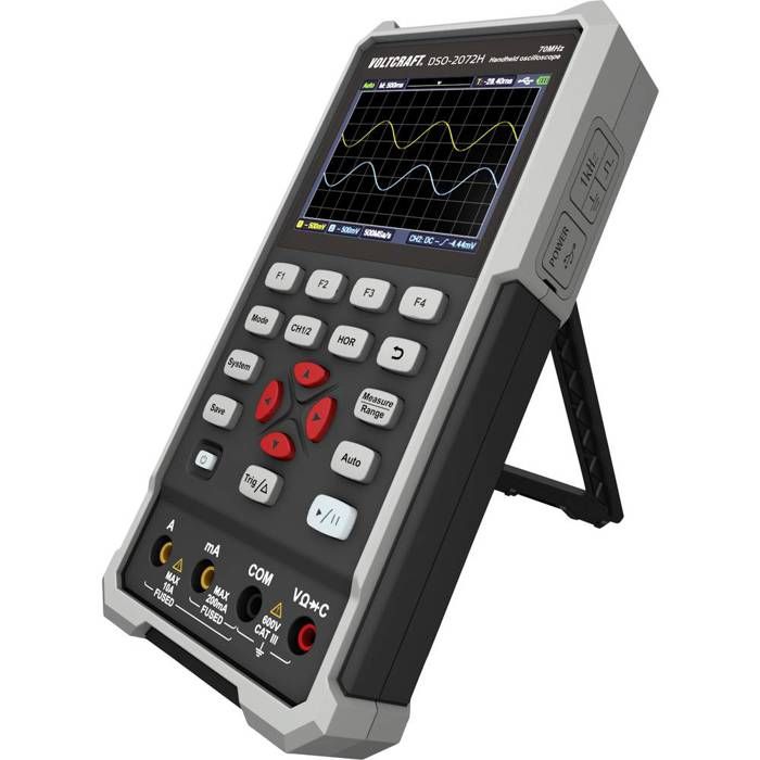 Oscilloscope manuel VOLTCRAFT DSO-2072H 70 MHz 2 canaux 250 Méch/s 8 ...