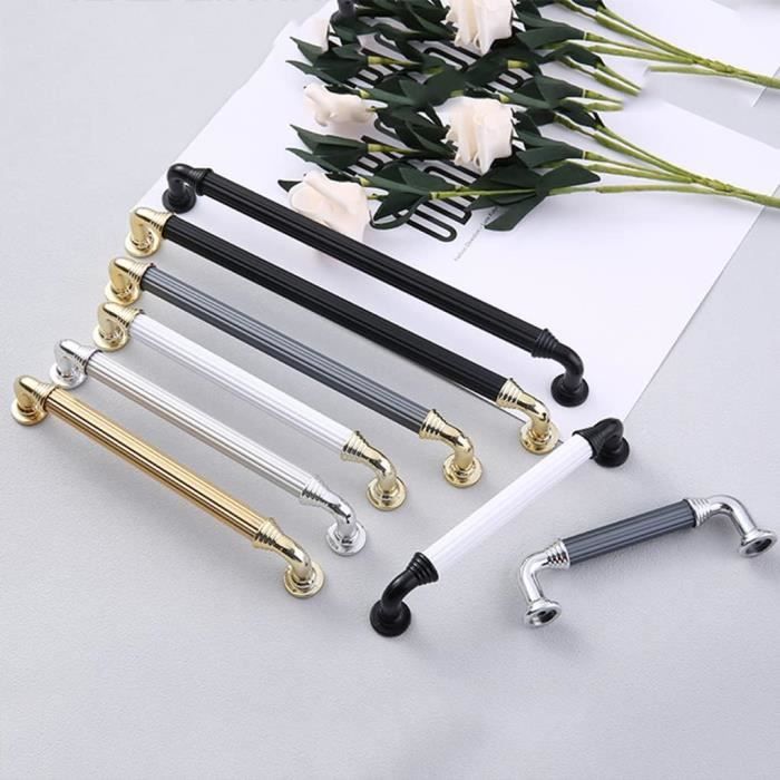 2 Pièces Poignée De Garde-Robe Alliage De Zinc Profilé D'Aluminium ...