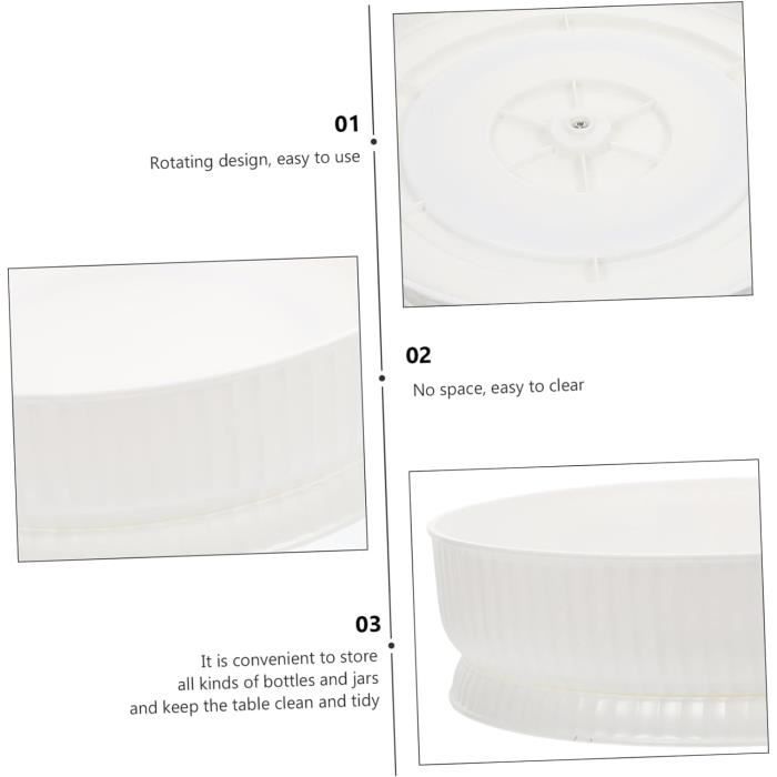 Étagère De Rangement Pivotante Support Tournant Cosmétique Plateau Rond ...