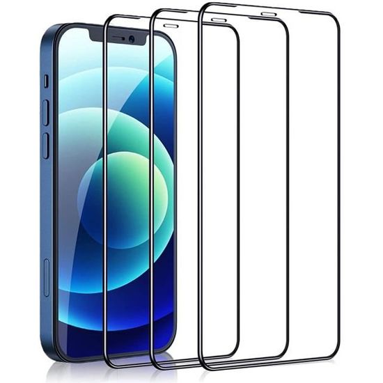 Film Verre Trempé iPhone 12 Protection Ecran Intégrale 9H Ultra ...