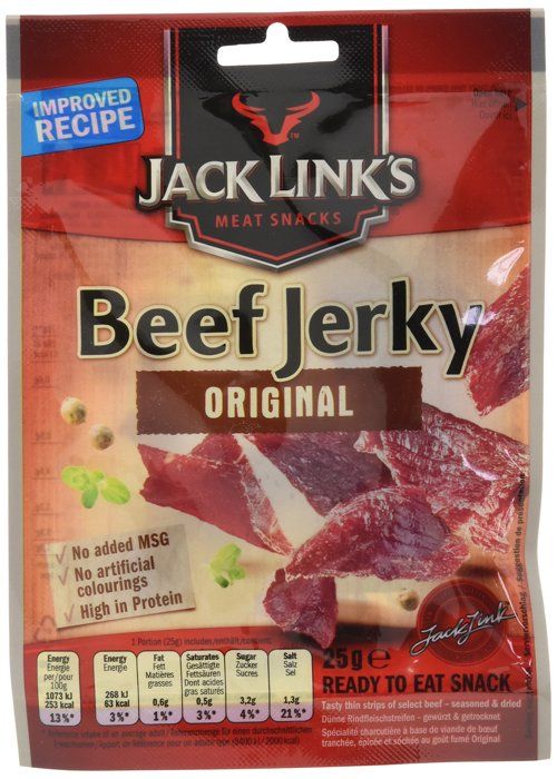 Conserve-viande Jack links - S043017 - Boite de 12 Sachets de Beef ...