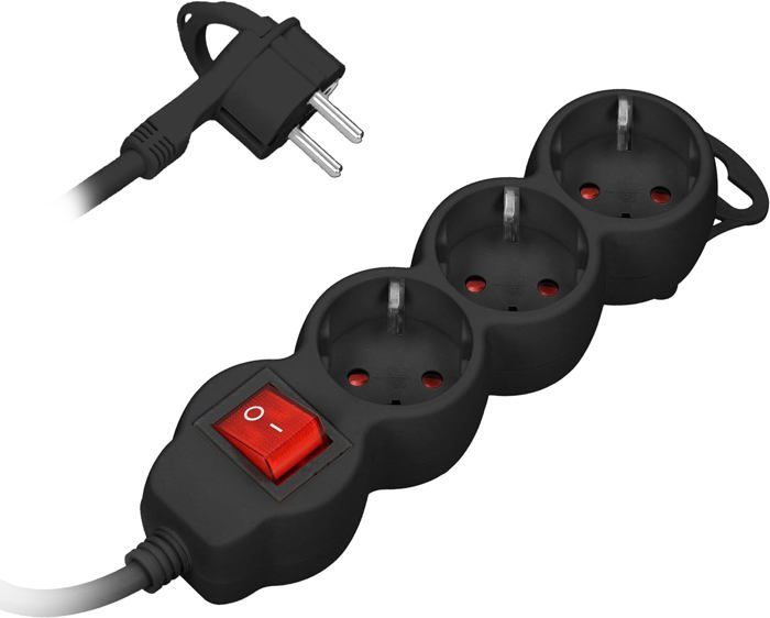 Multiprise avec Interrupteur et Sécurité Enfant 2300W 10A Câble de 1,5 ...