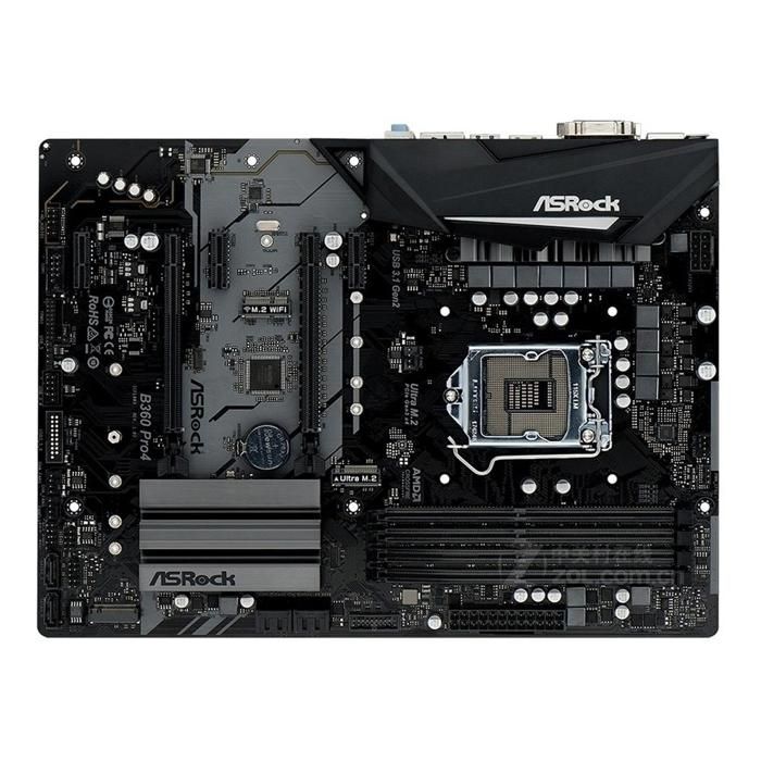 Carte mère ASRock B360 Pro4 Intel B360 LGA 1151 4xDDR4 128GB ATX ...