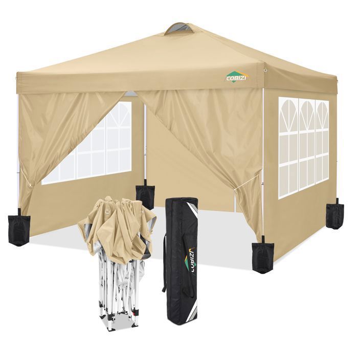 Tonnelle Pliante 3x3 Imperméable, Barnum Pliant 3x3 Professionnel-Kaki ...