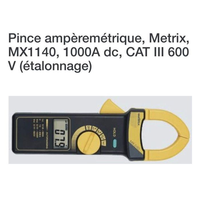Pince ampèremétrique metrix MX1140 - Cdiscount Bricolage