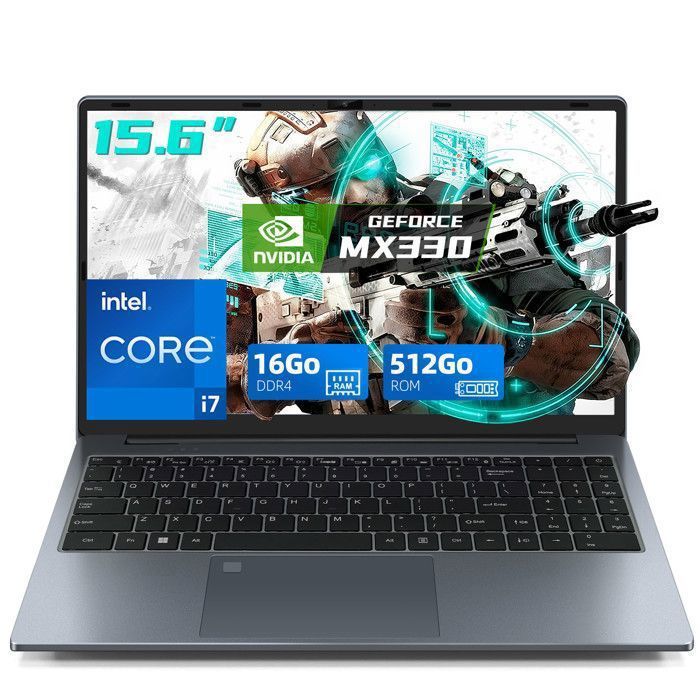 PC Portable - VANWIN - 15,6" - Intel® Core™ i7 - 16Go RAM - 512Go SSD - NVIDIA GeForce MX330 ...