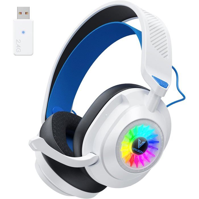 Wireless Gaming Headset,PS5 Wireless Bluetooth Headset,Headset with ...