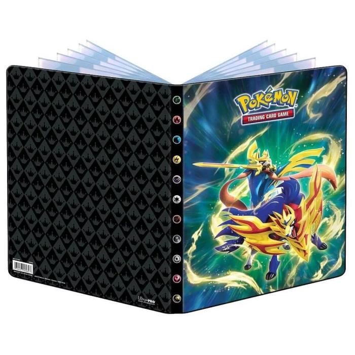 Classeur pour Cartes - AMIGO - Cahier Range | 9-Pocket | Pokémon - Noir ...