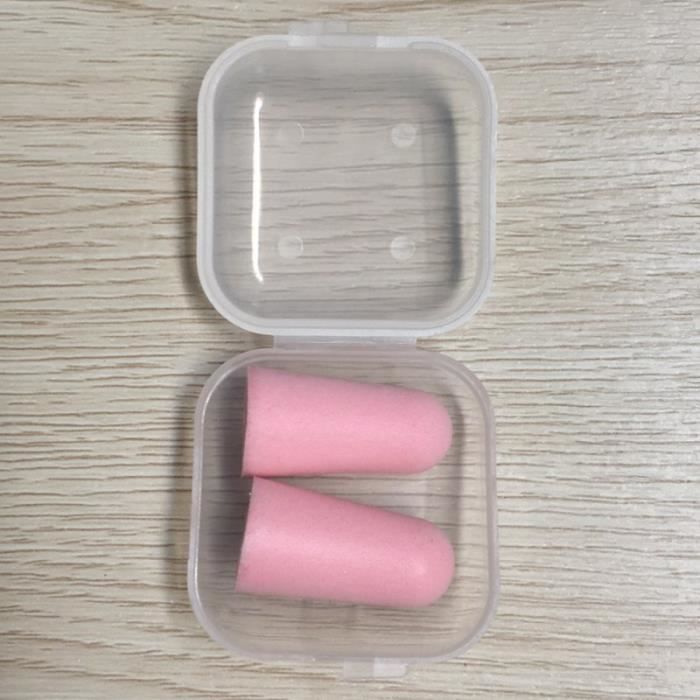 Boîte rose - Bouchons D'oreilles En Mousse Souple, 20 Pièces-10 Paires ...