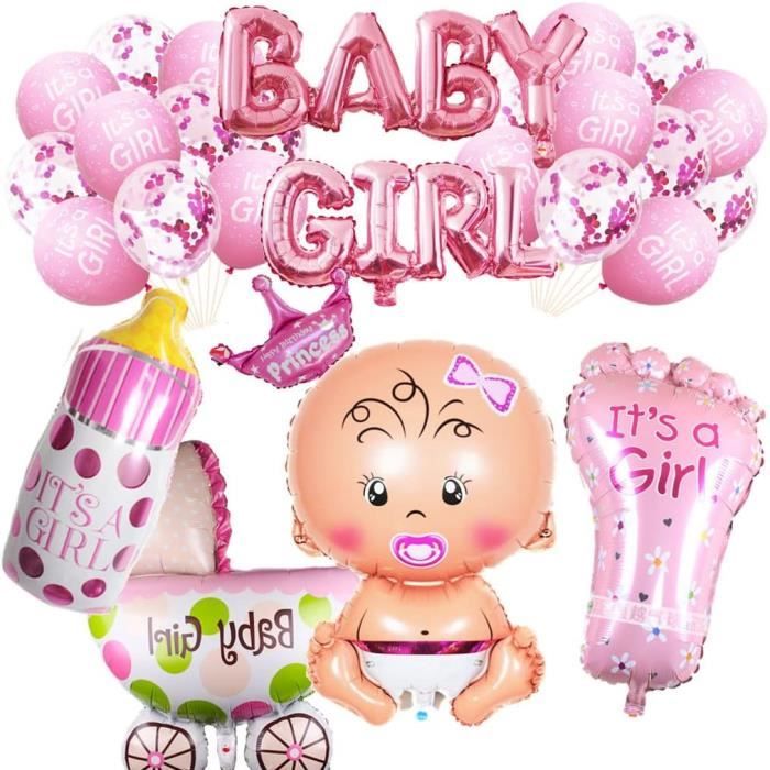 Baby Shower Deco Girl, Baby Shower Party Deco - Bannière Ballon Bébé ...