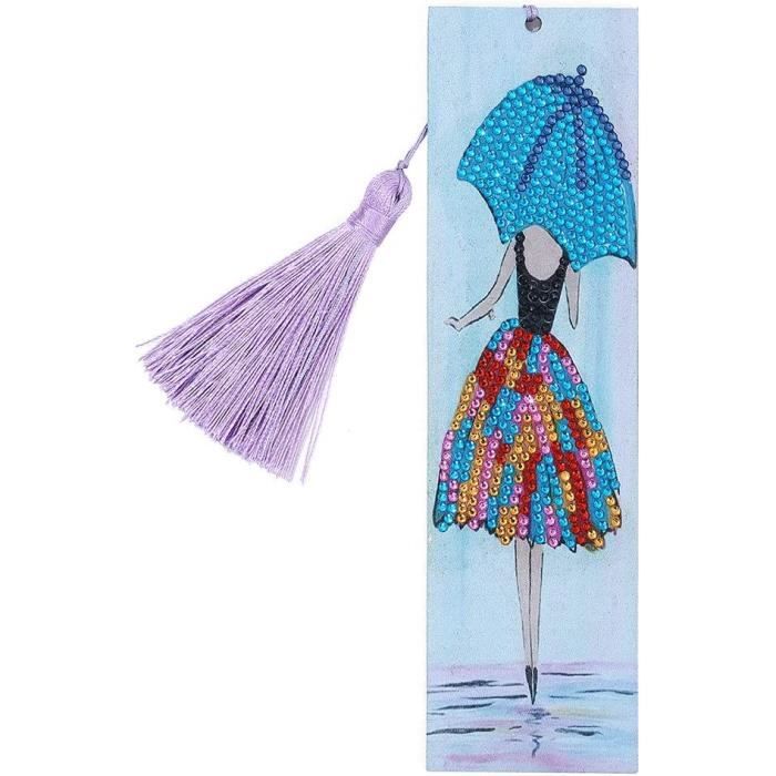 Domybest Marque-page de Peinture au Diamant Bricolage Diamond Painting Marque Page en Cuir ...