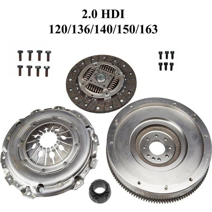 KIT EMBRAYAGE COMPLET AVEC VOLANT-MOTEUR C4 C5 C8 307 407 607 - 2.0 HDI 136Ch - Cdiscount Auto