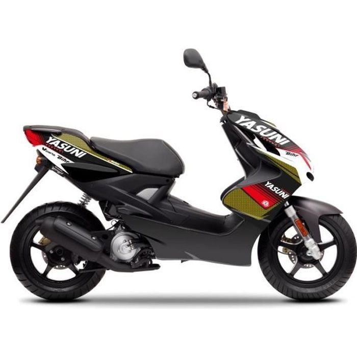 YAMAHA 50 AEROX / MBK 50 NITRO- 13/17 - KIT DECO KUTVEK YASUNI ROUGE ...