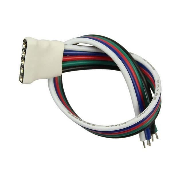 5 Pin Connector Cable Wire Pour LED Flexible Strip Light Female ...