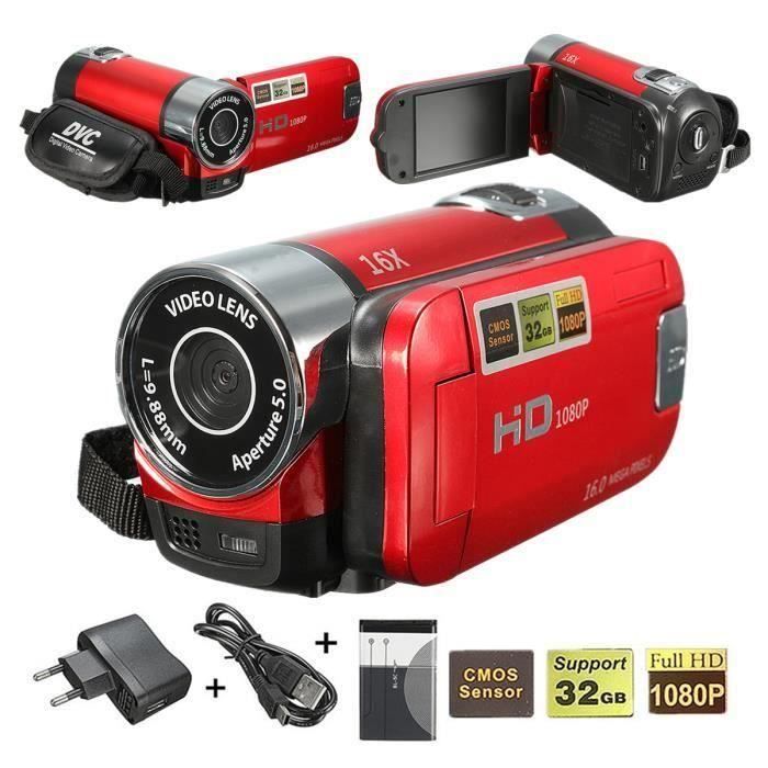 16MP CMOS 16X Zoom 2.7'' FHD 1080P LCD DV Digital Vidéo Caméra ...