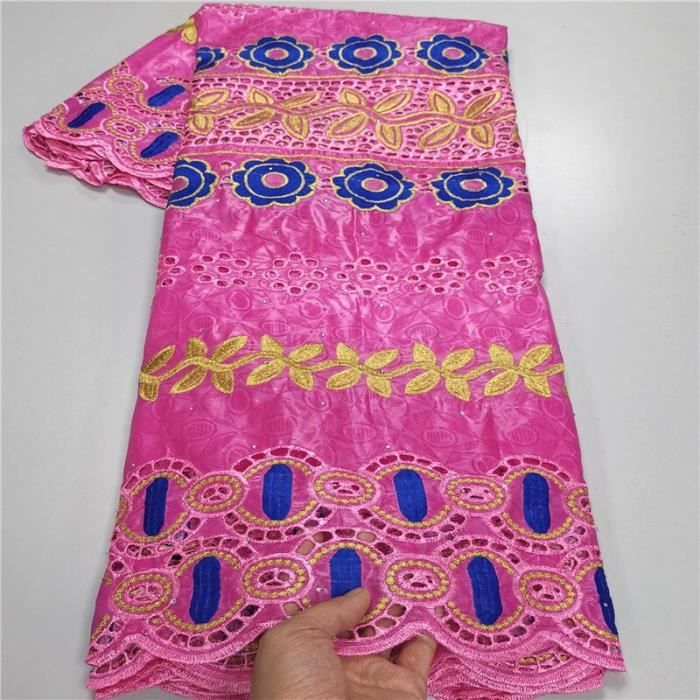 Tissus,Bazin riche africain brodé de perles, 2.5 Yards, tissu avec ...