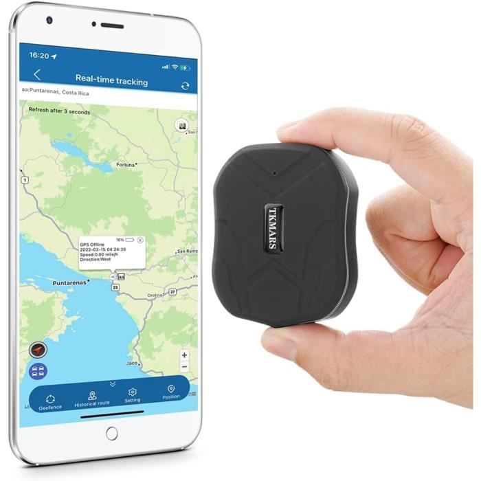 Mini Traceur Gps Voiture Longue Portée Geolocalisation Précis Traqueur ...