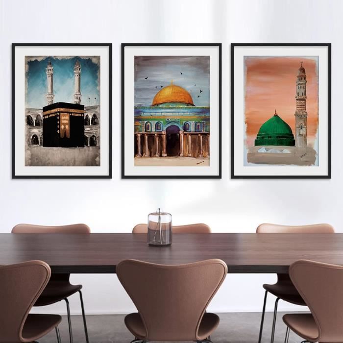 Islamique Toile Tableau Al Aqsa Mosquée Musulman Affiches Toile Tableau ...