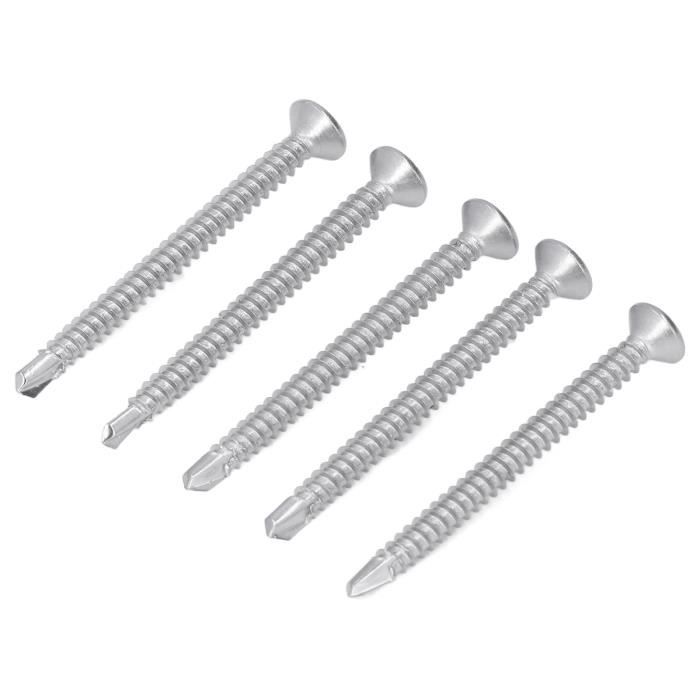 Cikonielf Kit de vis autoperceuses 200 pièces vis auto-perceuse tête ...