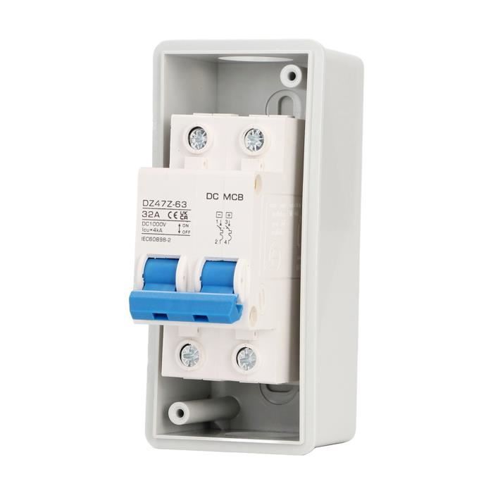 Disjoncteur miniature CC - EJ.LIFE - DZ47Z - 32A - 1000V DC - Installation rapide et sûre ...