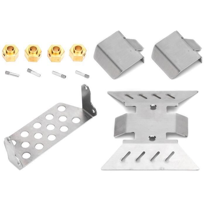 Armure de châssis de voiture RC, armure de châssis en acier inoxydable ...