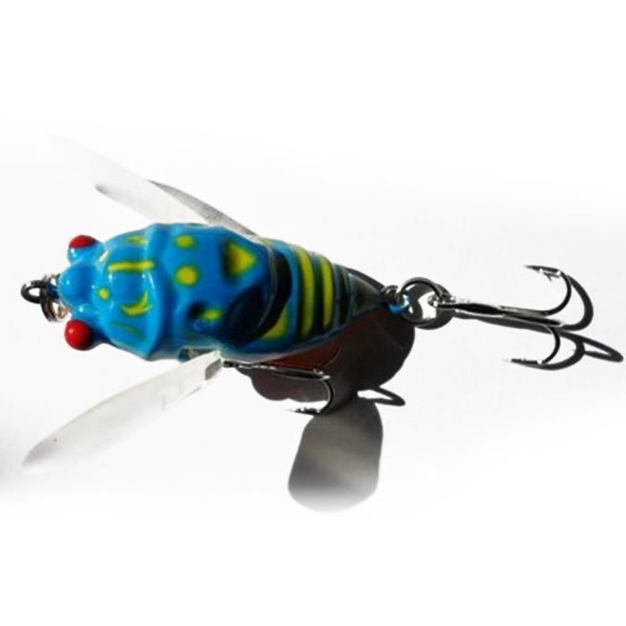 Cicada appâts poisson avec appâts leurres 4 couleurs insecte universel ...