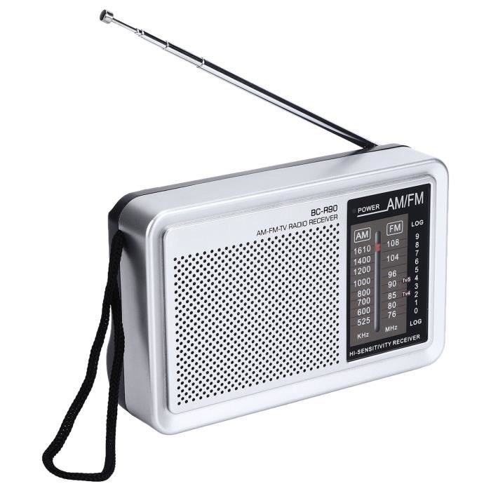 ESTINK Radio AM Mini Radio Portable Multifonctionnelle Compact AM FM ...